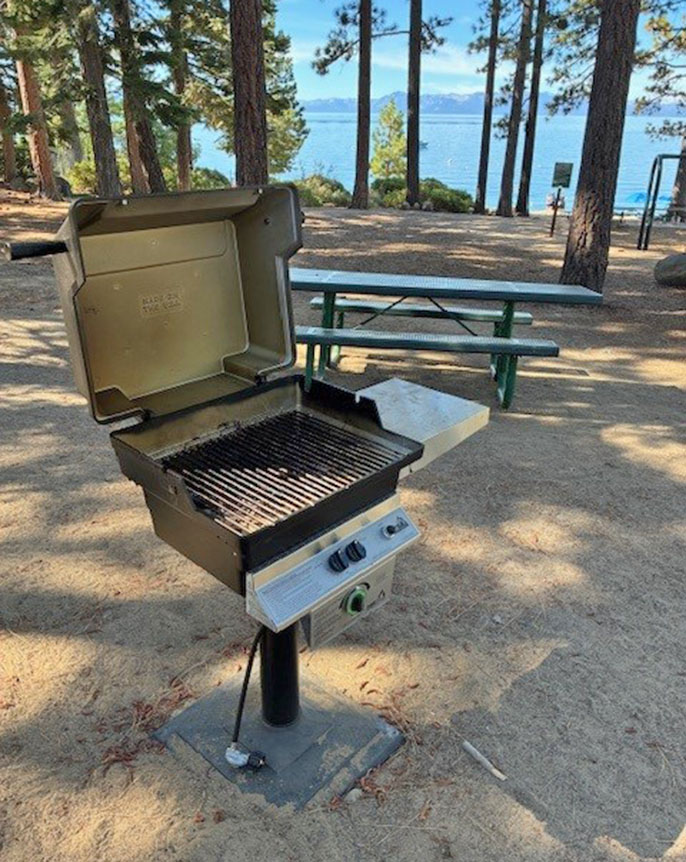 New Propane BBQ Grills installed at Burnt Cedar Beach | Incline Village ...