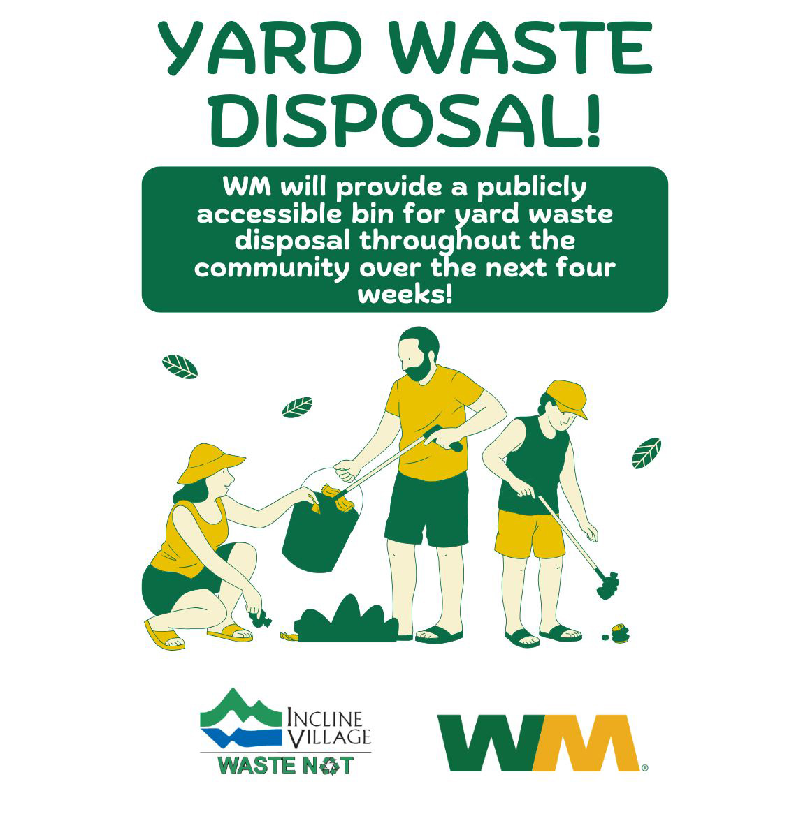 Spring Yard Waste Disposal Bins | Incline Village General Improvement ...